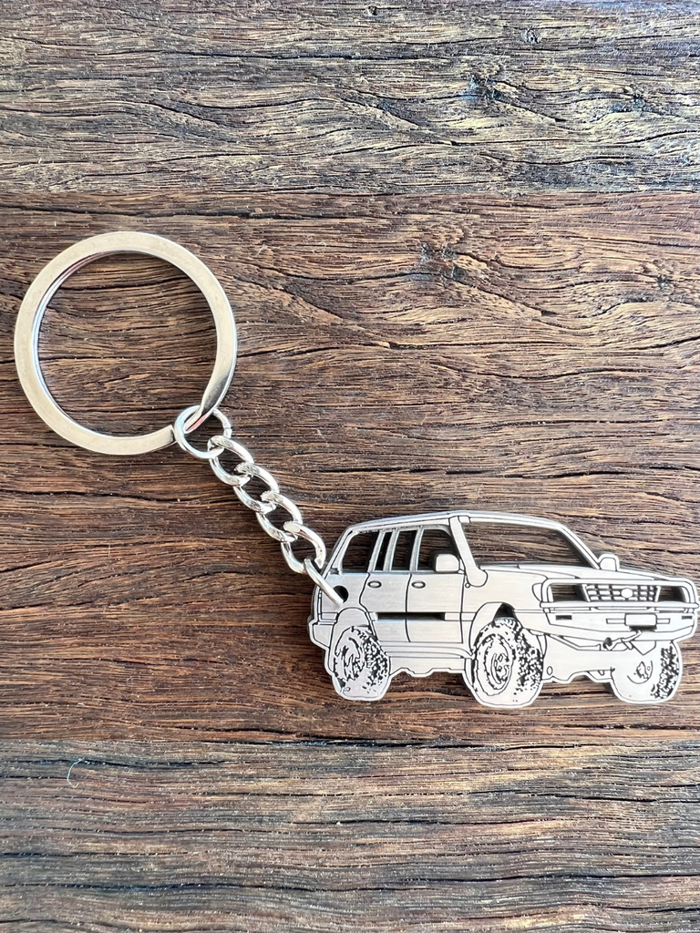 100 Series LandCruiser Metal Keyring – Free 24 7
