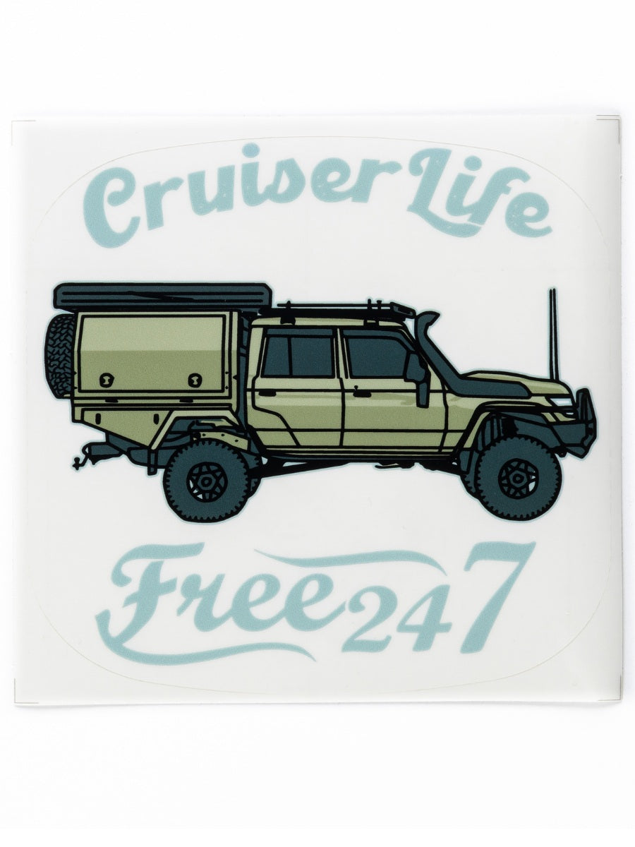 79 Dual Cab Cruiser Life - Window Sticker – Free 24 7