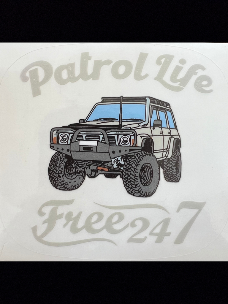 GQ Patrol Life Window Sticker – Free 24 7
